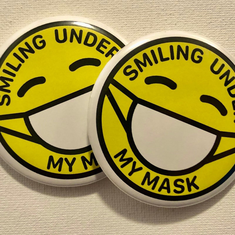 Smiling Face Mask - Etsy