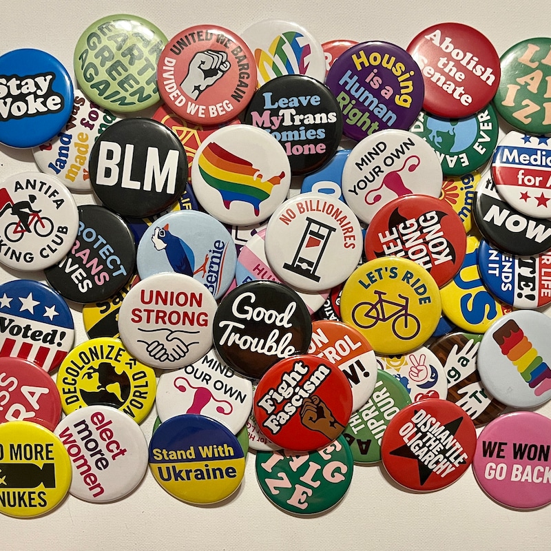 Liberal Buttons - Etsy