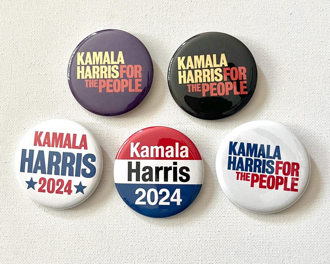 Kamala Harris 2024 Buttons (5-pack) - Etsy