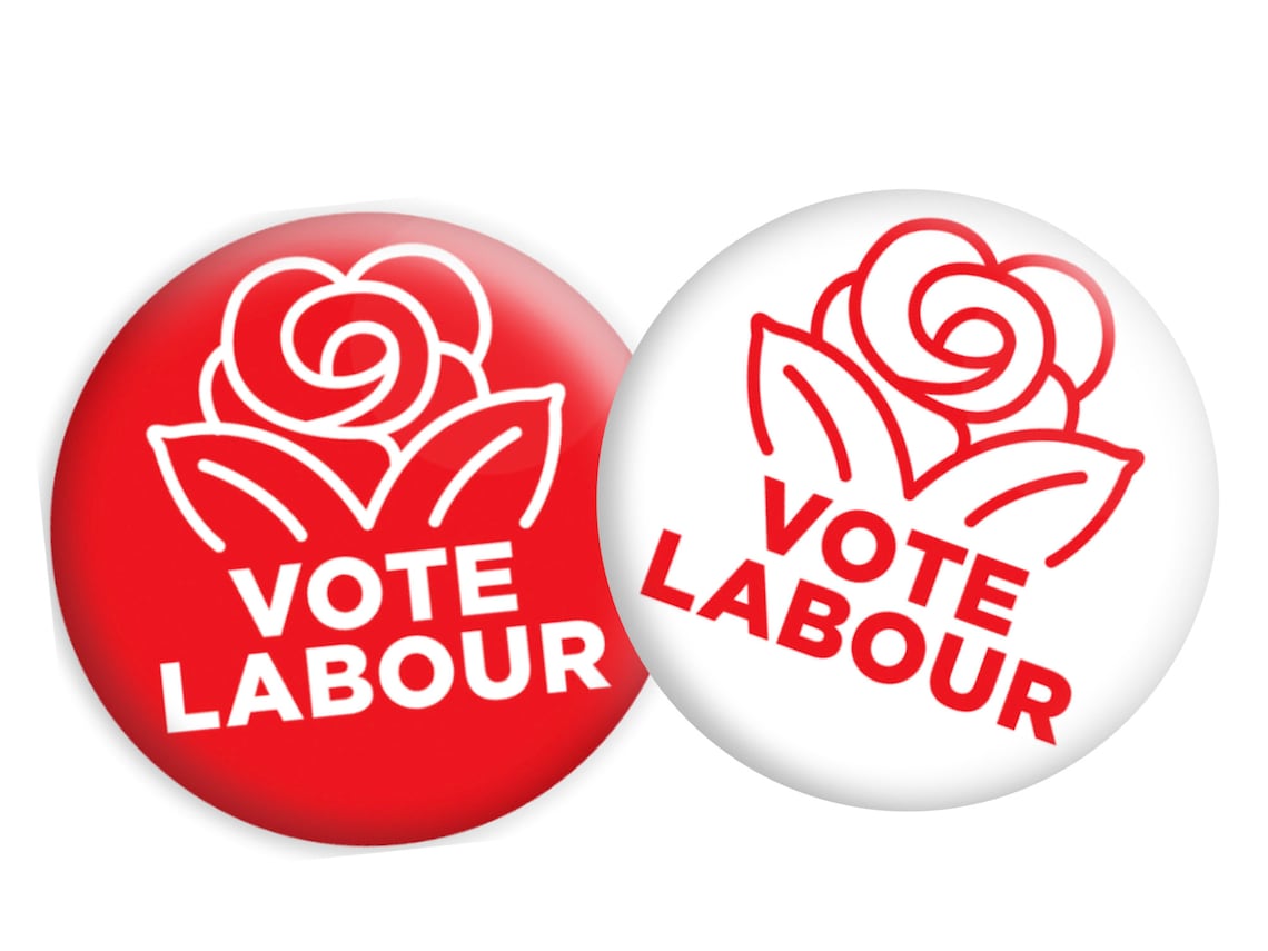 UK Vote Labour Party Buttons | Etsy