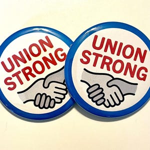 Union Strong Pro Union Buttons - Etsy
