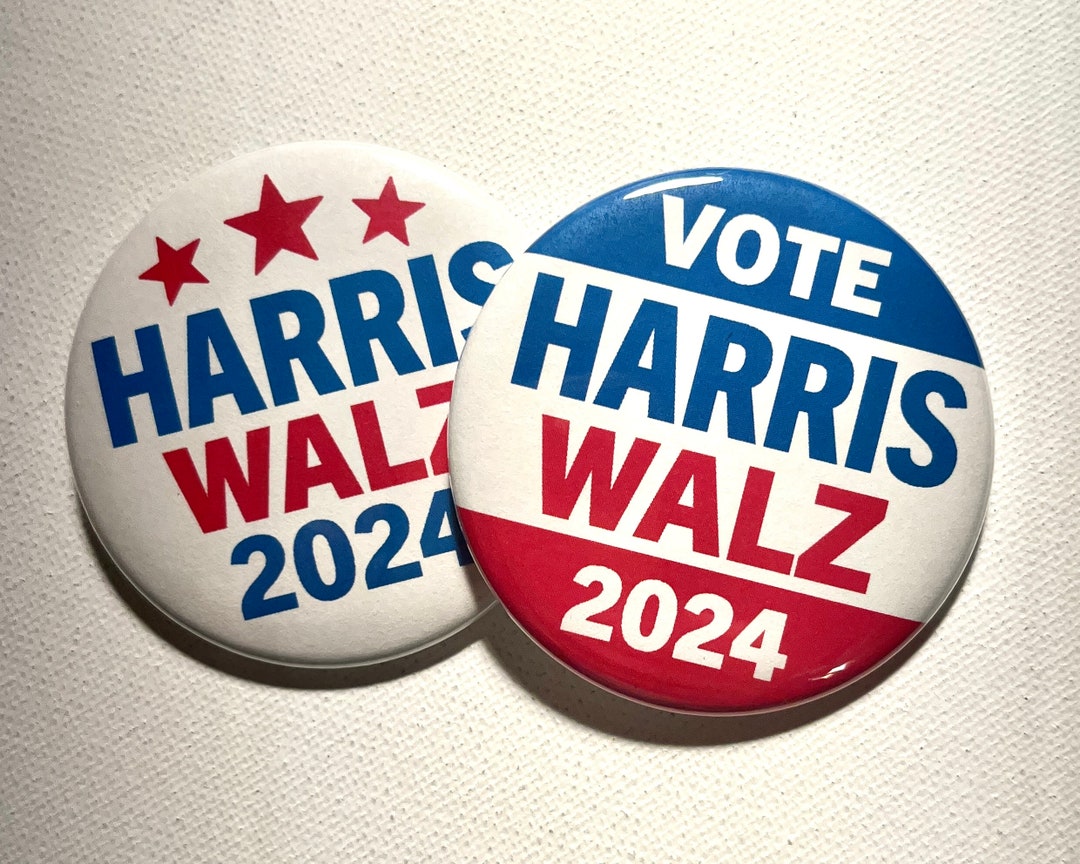 Kamala Harris Tim Walz 2024 Buttons - Etsy