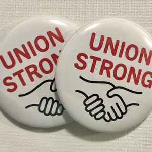 Union Strong Pro Union Buttons - Etsy