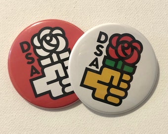 Democratic Socialists of America DSA Buttons | Etsy