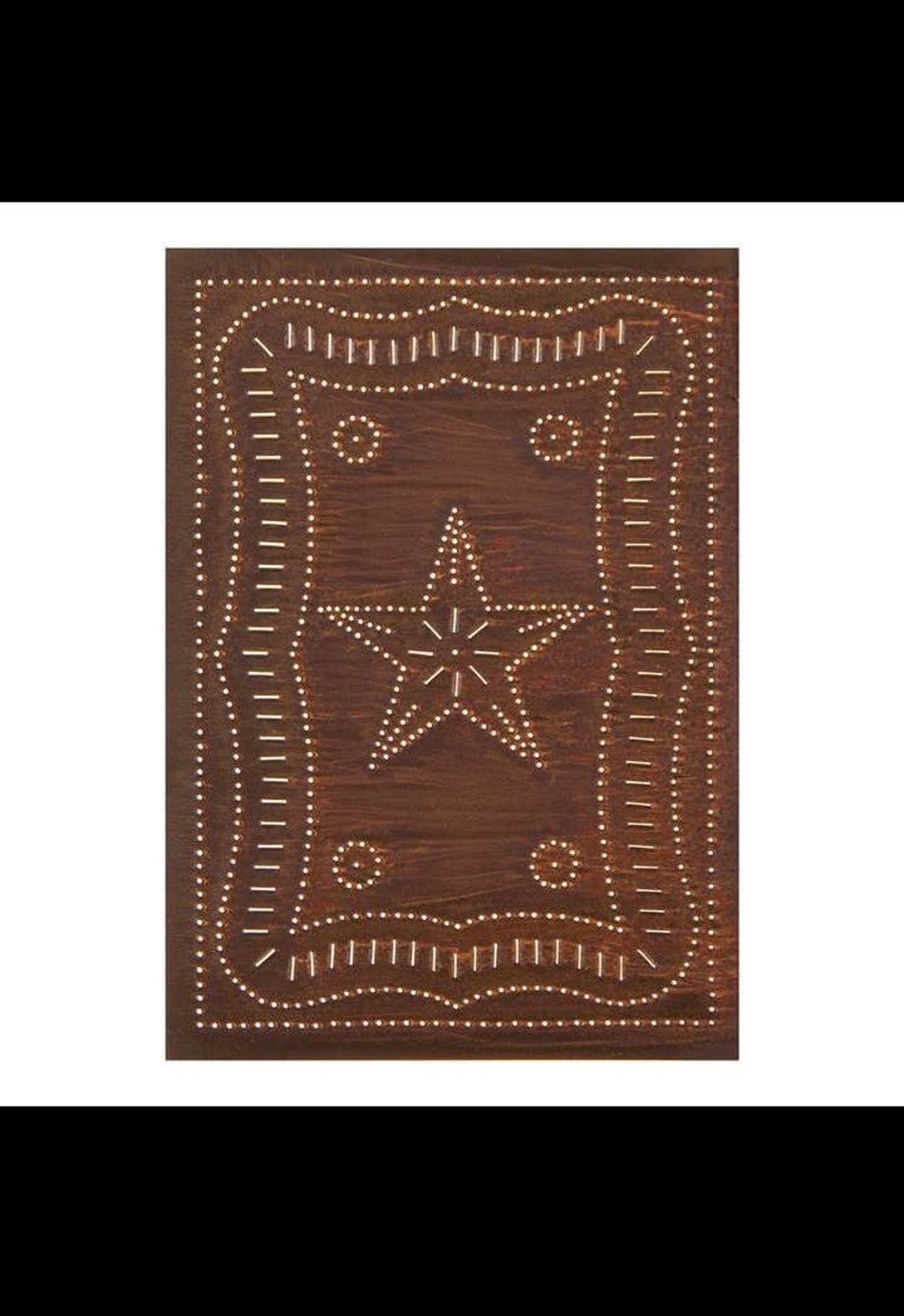 Federal Star Design in Rusty Tin Panel - Etsy