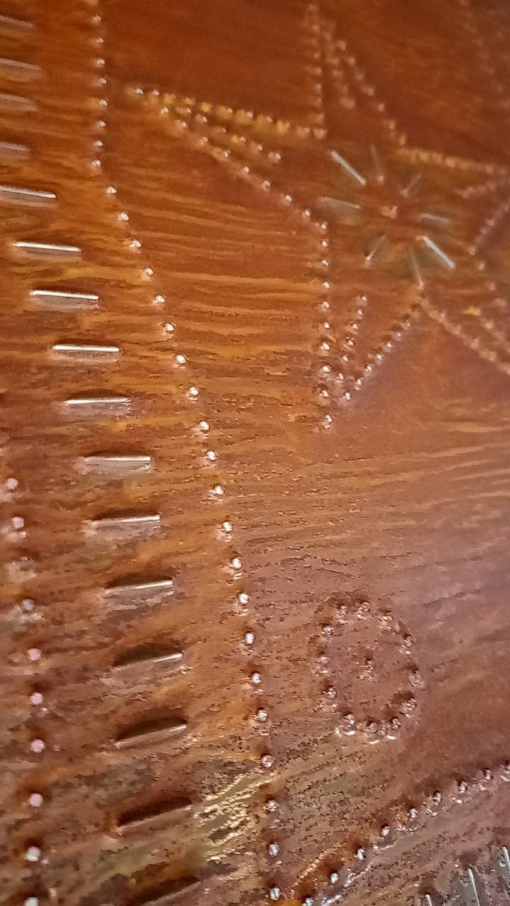 Federal Star Design in Rusty Tin Panel - Etsy