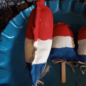 Rocket Pop Red White and Blue Popsicle Summer Bowl Filler - Etsy