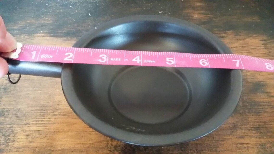 Metal Primitive Candle Pan, Bowl Filler Pan, Potpourri Pan, Burnt Brown ...