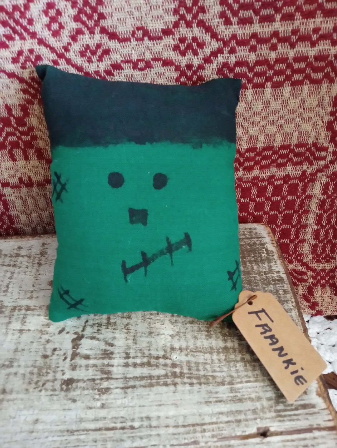 Frankenstein Bowl Filler, Primitive Halloween Decor - Etsy