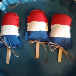 Rocket Pop Red White and Blue Popsicle Summer Bowl Filler - Etsy