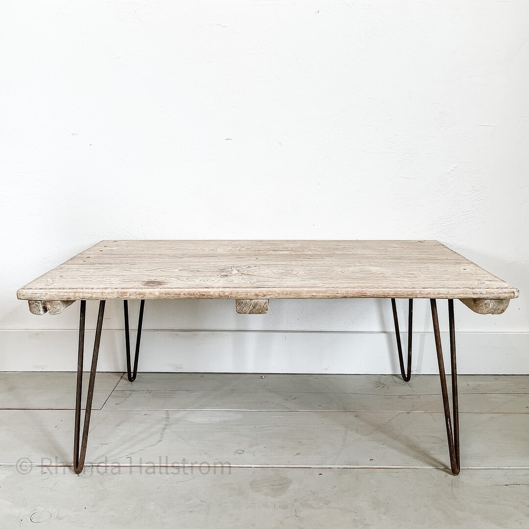 Reclaimed Wood Coffee Table/ Antique Farmhouse Furniture/ Rustic Modern ...