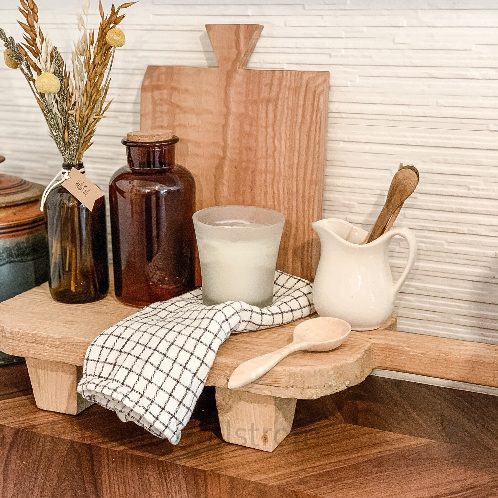 Large Wood Riser/ Natural Wood Home Decor Stand/ Wood Bread - Etsy