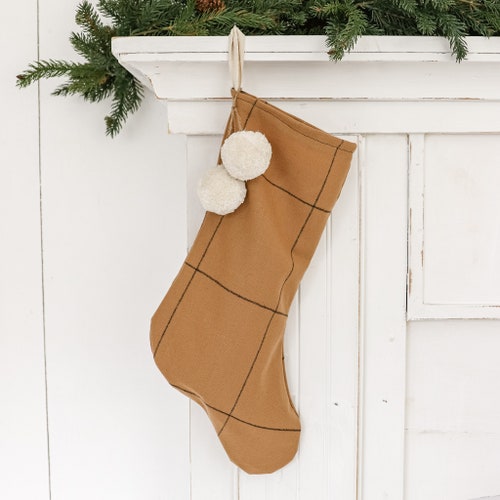 Modern Farmhouse Wool Christmas Stockings/family Stockings/ - Etsy