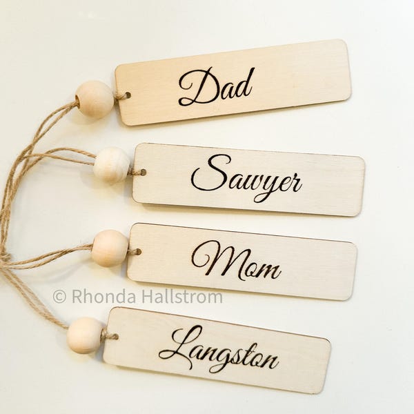 Engraved Wood Tags - Etsy