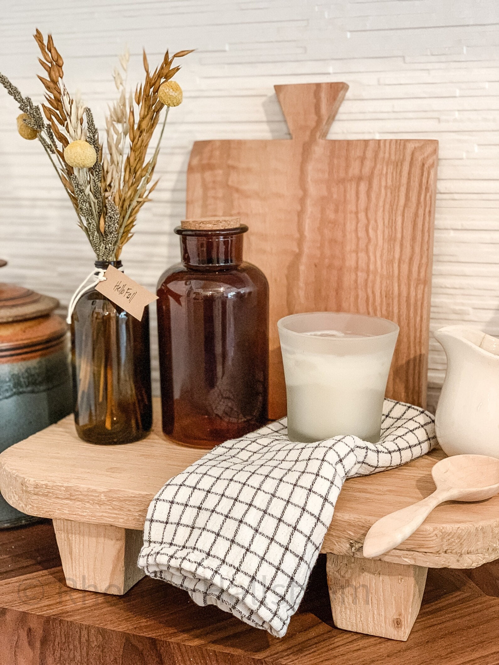 Large Wood Riser/ Natural Wood Home Decor Stand/ Wood Bread - Etsy