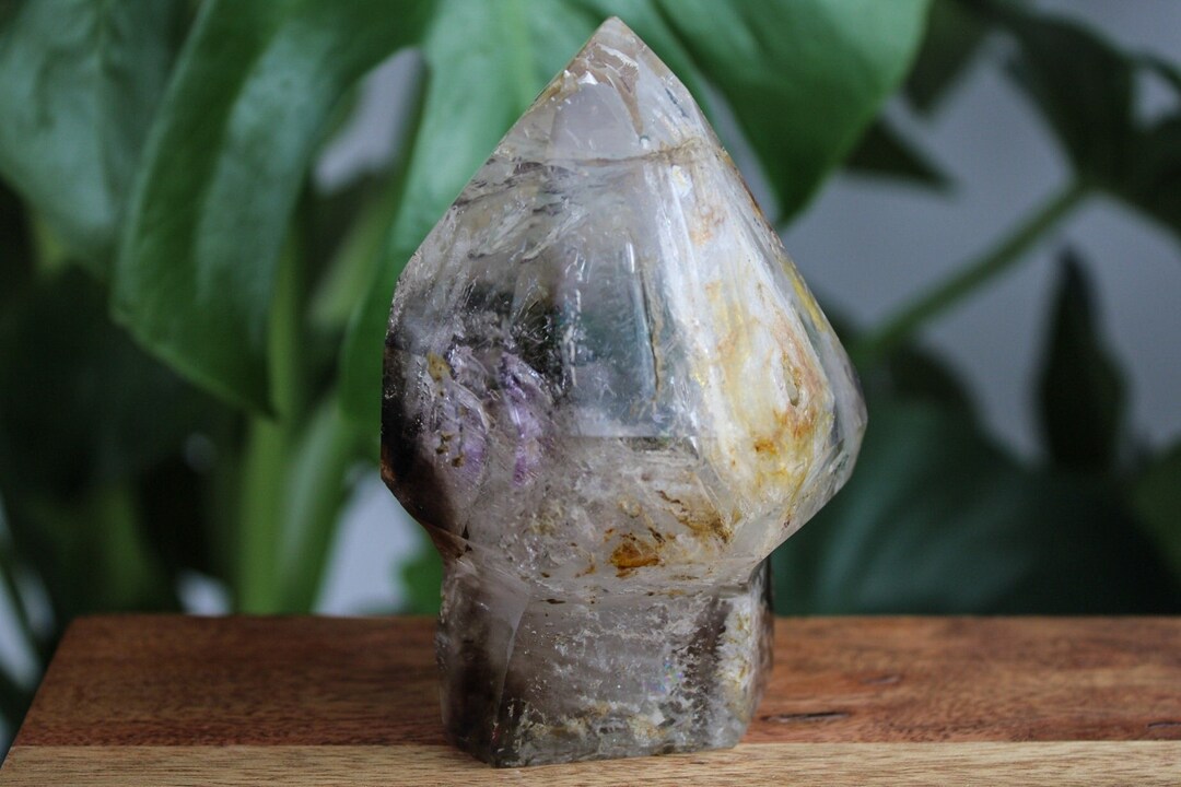 Giant Scepter Elestial Quartz Smoky Amethyst Polished Skeletal Scepter Self Care Gift - Etsy
