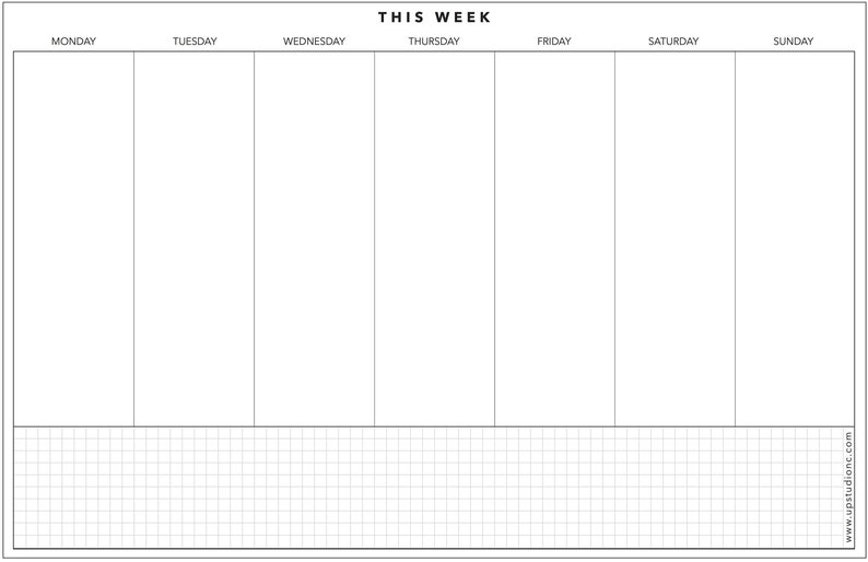 Weekly Planning Notepad | Etsy