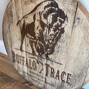 Buffalo Trace Bourbon Barrel Wall Hanging - Buffalo Trace - Home Bar ...