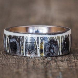 Black Shark Vertebra Titanium Ring Shark Backbone Wedding Band Men ...