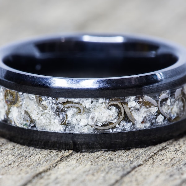 Dinosaur Fossil Wedding Ring - Etsy