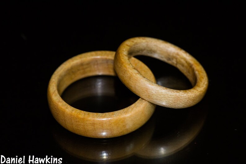 Maple Wood Ring - Mens Womens Custom Hand Carved Wedding Engagement ...