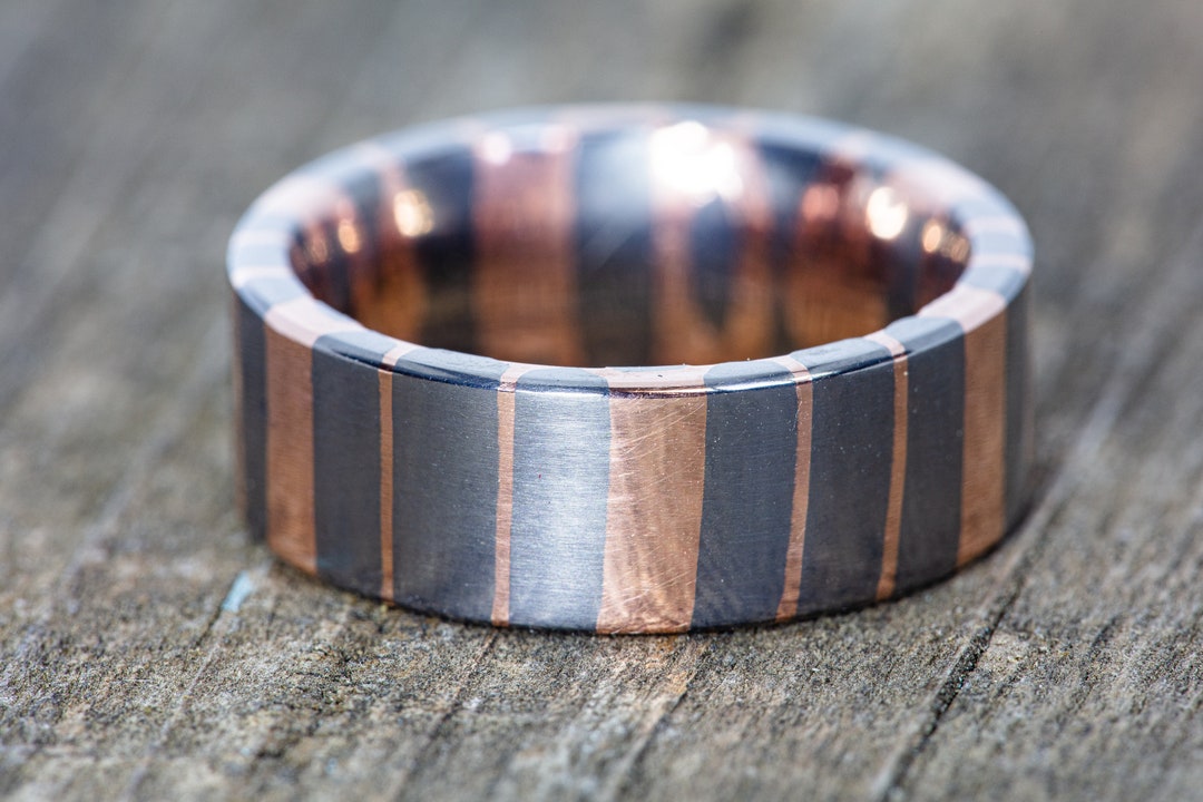 Superconductor Ring - 8mm Copper Titanium Niobium Alloy Wedding Band ...
