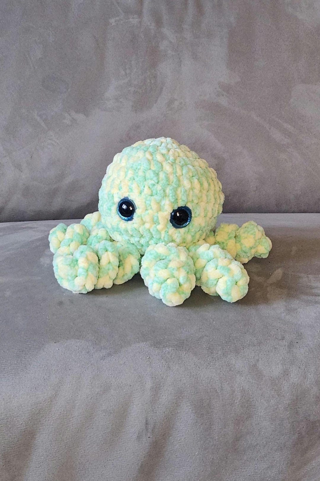 Large Octopus Plushie Amigurumi, Baby Octo, Stuffed Animal, Extra Soft ...
