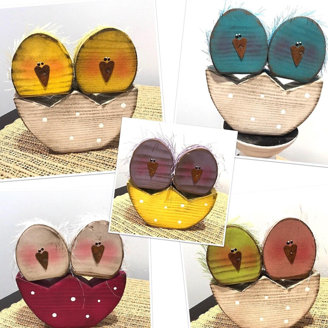 One Wood Peep. Baby Peeps. Easter Wood Decor. Tiered Tray Decor. Spring ...