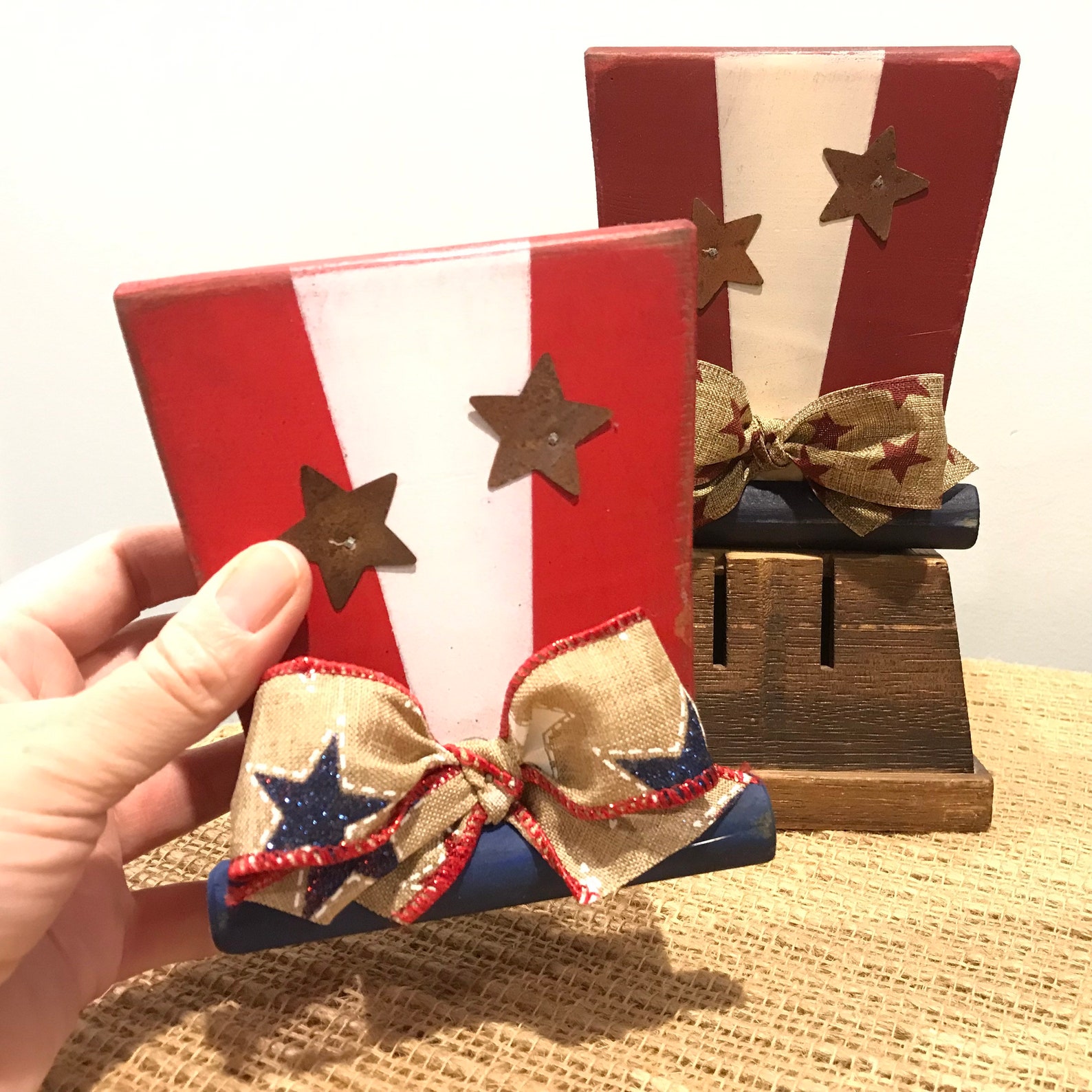 Uncle Sam. America Tiered Tray. Americana Decor. Patriotic - Etsy