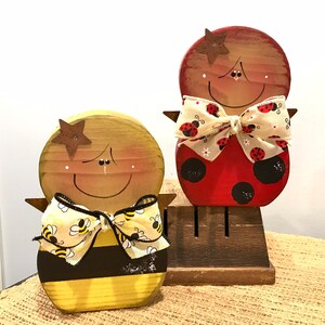 Cute Bumblebees. Ladybug Decor. Spring Tiered Tray Decor. Wooden ...