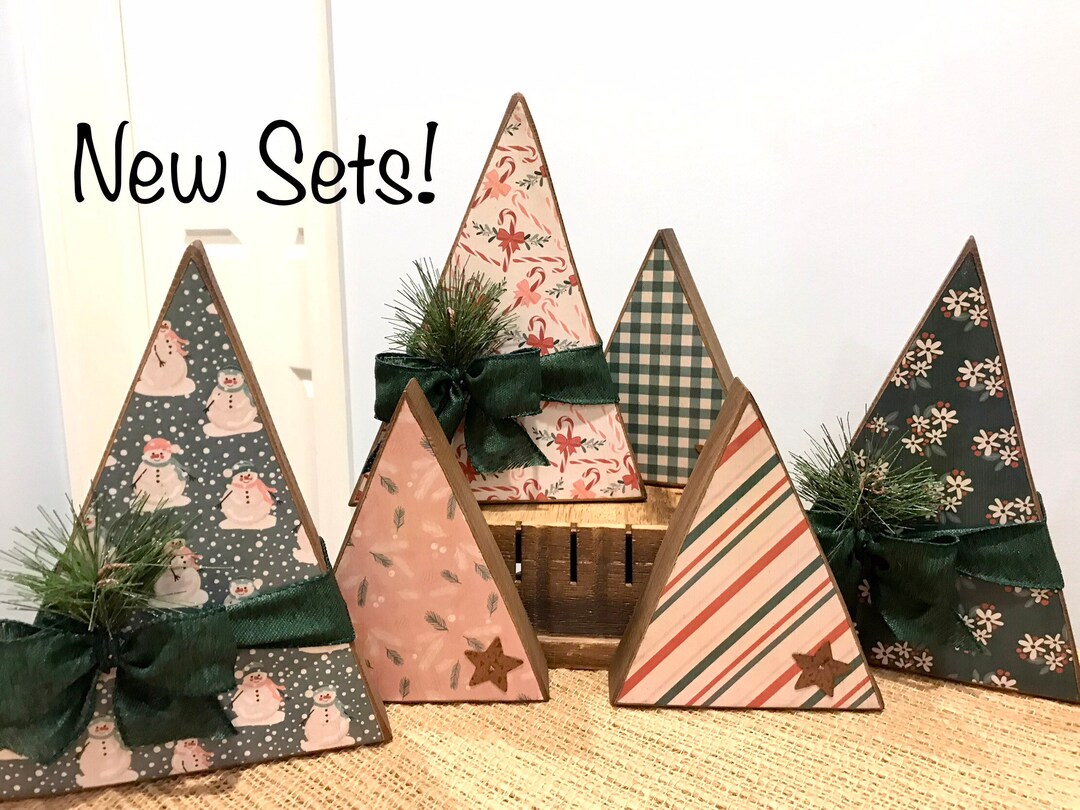 NEW SETS! Wooden Winter Trees. Set of 2 Wood Trees. Modern Prims ...