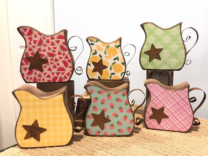 Cute Summer Pitcher. Summer Wood Decor. Lemonade Pitcher. - Etsy