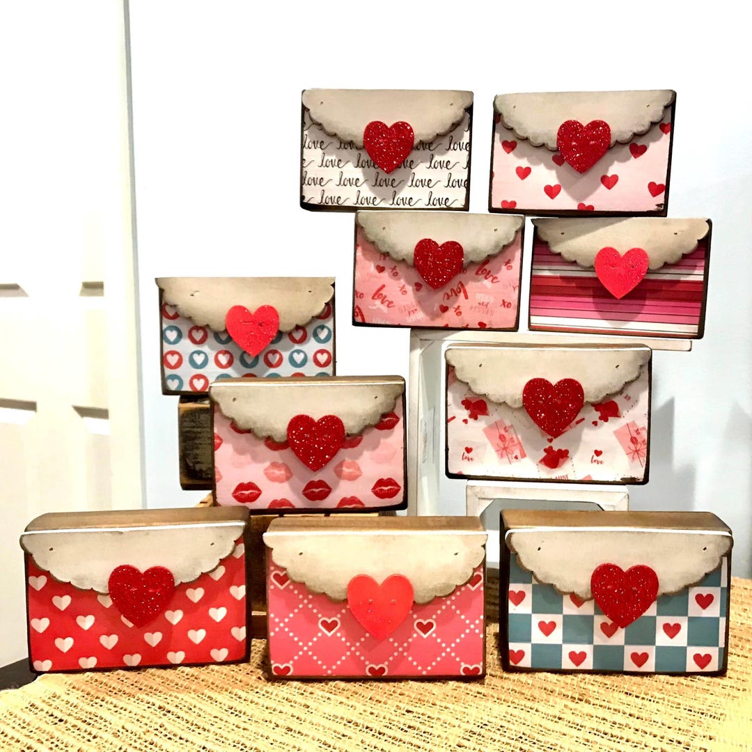 RESTOCKED Valentine Love Letters. Valentine Decor. Valentines Day Decor ...