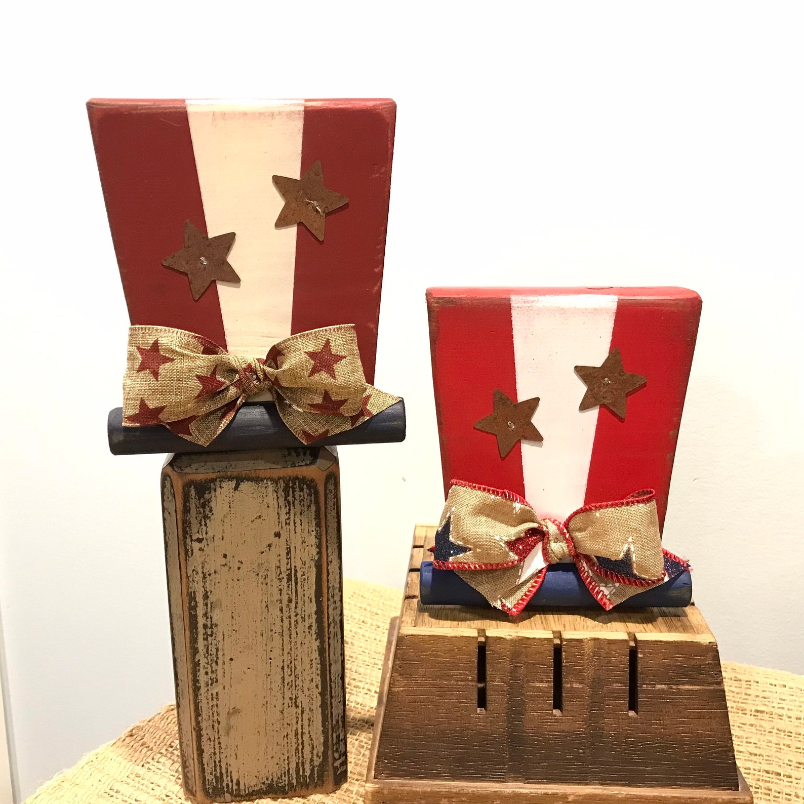 Uncle Sam. America Tiered Tray. Americana Decor. Patriotic - Etsy