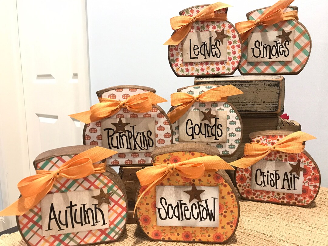 Last One! Fall Decor Mini Jars. Wood Mason Jar. Fall Tiered Tray Decor ...