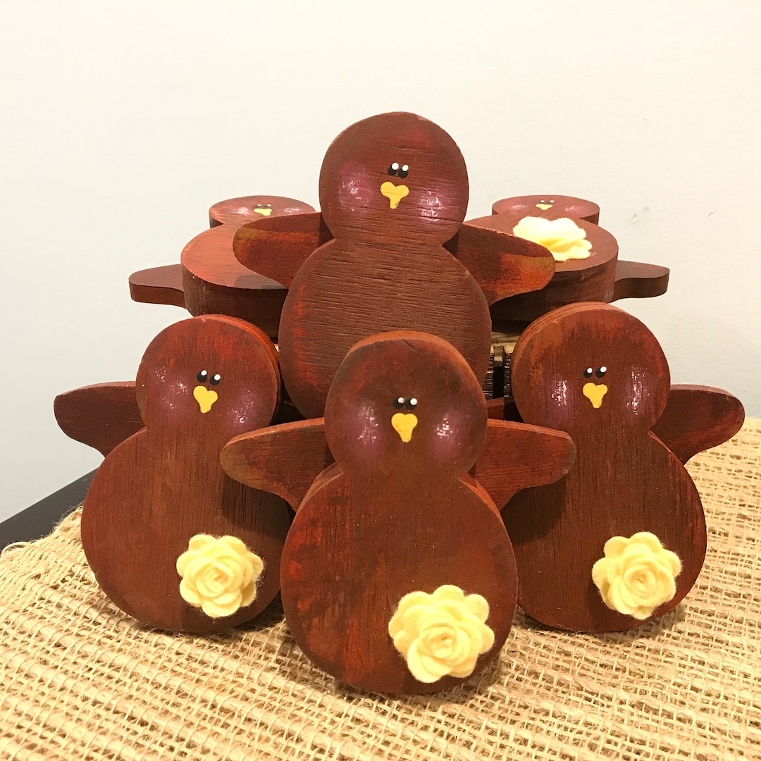 Red Wooden Birds. Bird Decor. Spring Decor. Summer Decor. Wood Birds ...