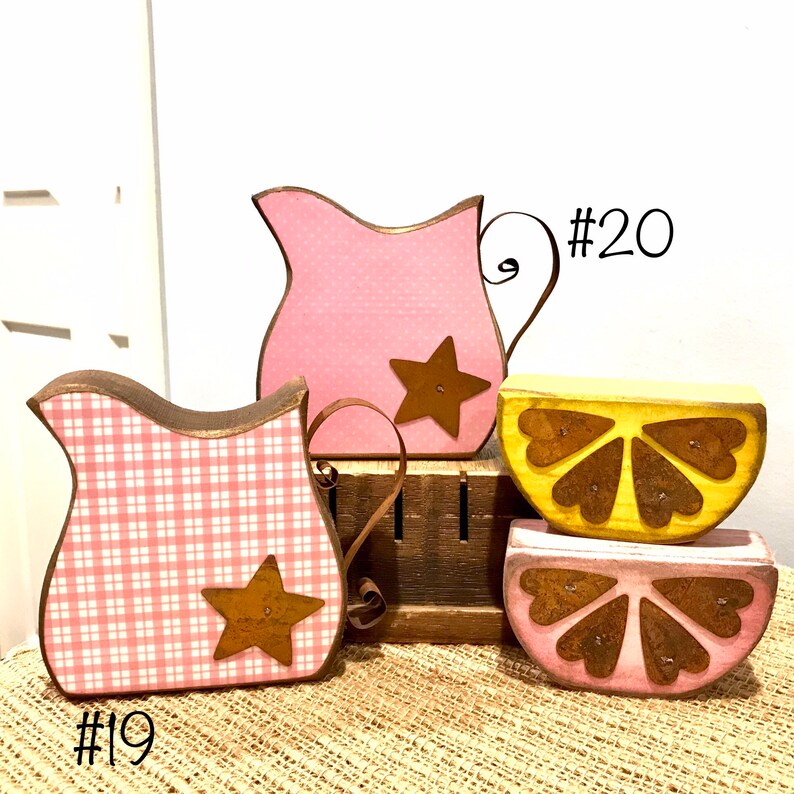 Cute Summer Pitcher. Summer Wood Decor. Lemonade Pitcher. - Etsy