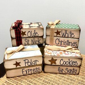 Christmas Book Stacks. Winter Book Bundle. Winter Decor. Christmas ...