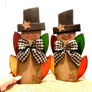 Wooden Turkey. Prim Wood Turkey. Fall Wood Decor. Thanksgiving Wood ...