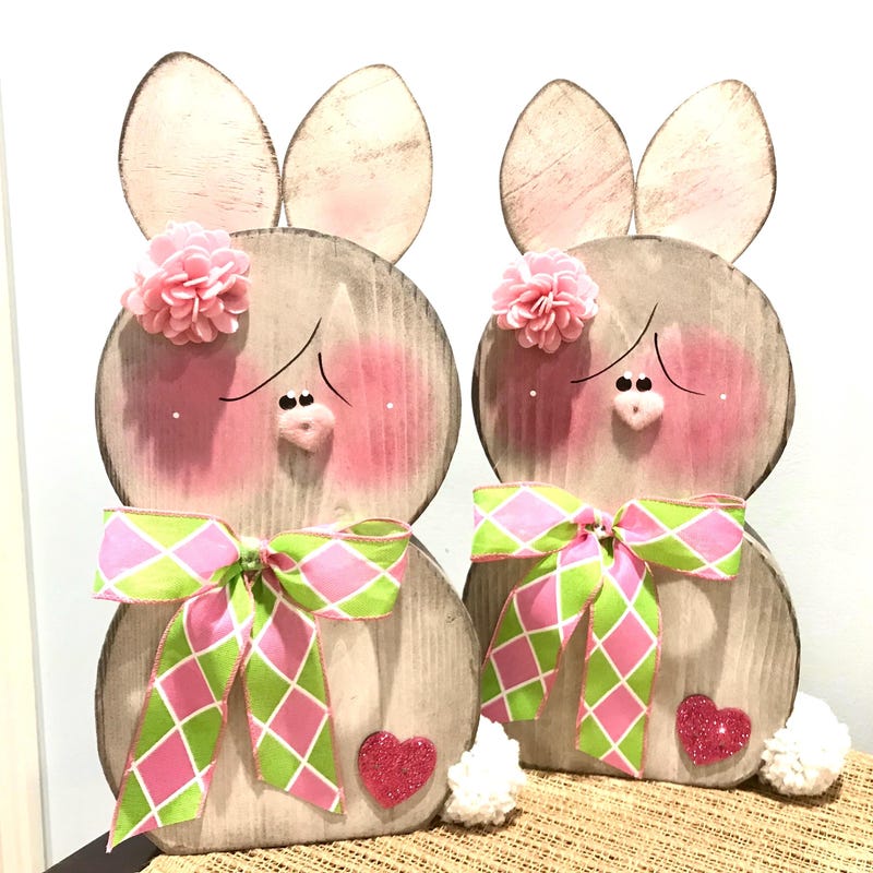 Wood Bunny - Etsy