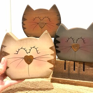 Fall Decor. Wood Cats. Cat Mom. Cat Decor. Halloween Tier Tray ...