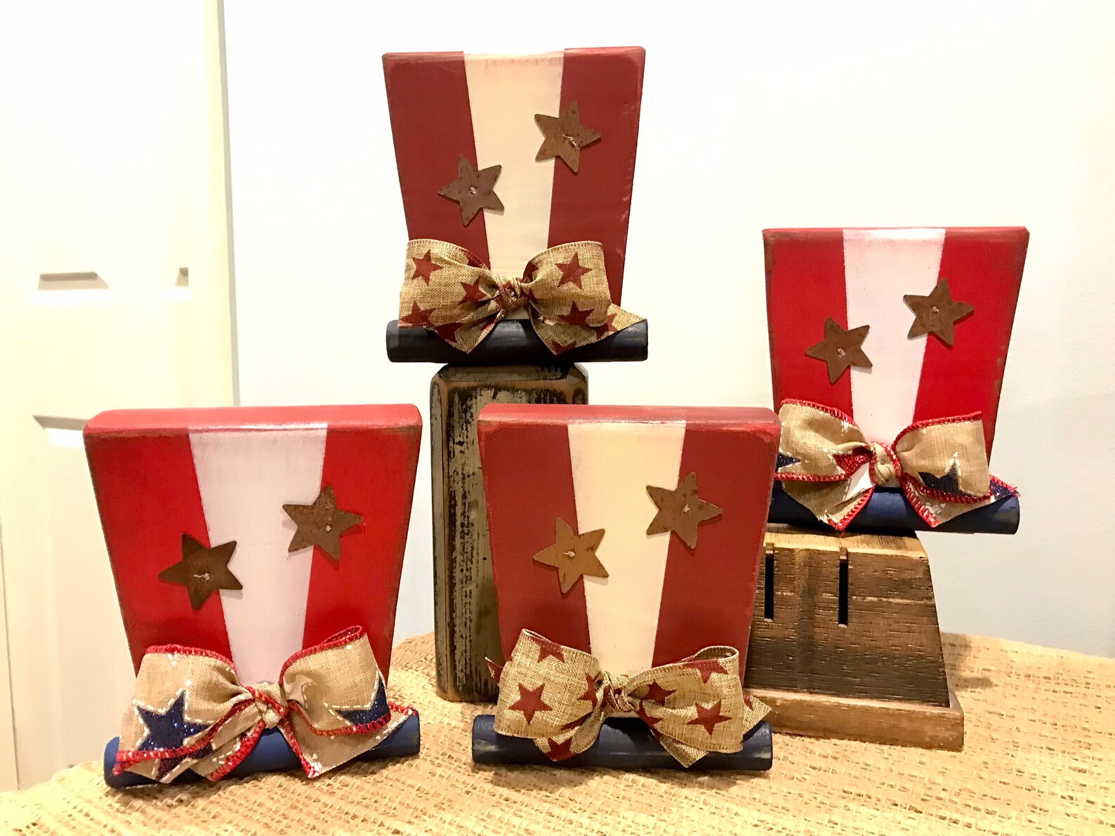 Uncle Sam. America Tiered Tray. Americana Decor. Patriotic - Etsy