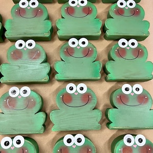 Wooden Frog. Ribbit. Green Frog. Spring Decor. Boys Room Decor. Summer ...