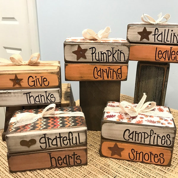 Fall Book Stack - Etsy