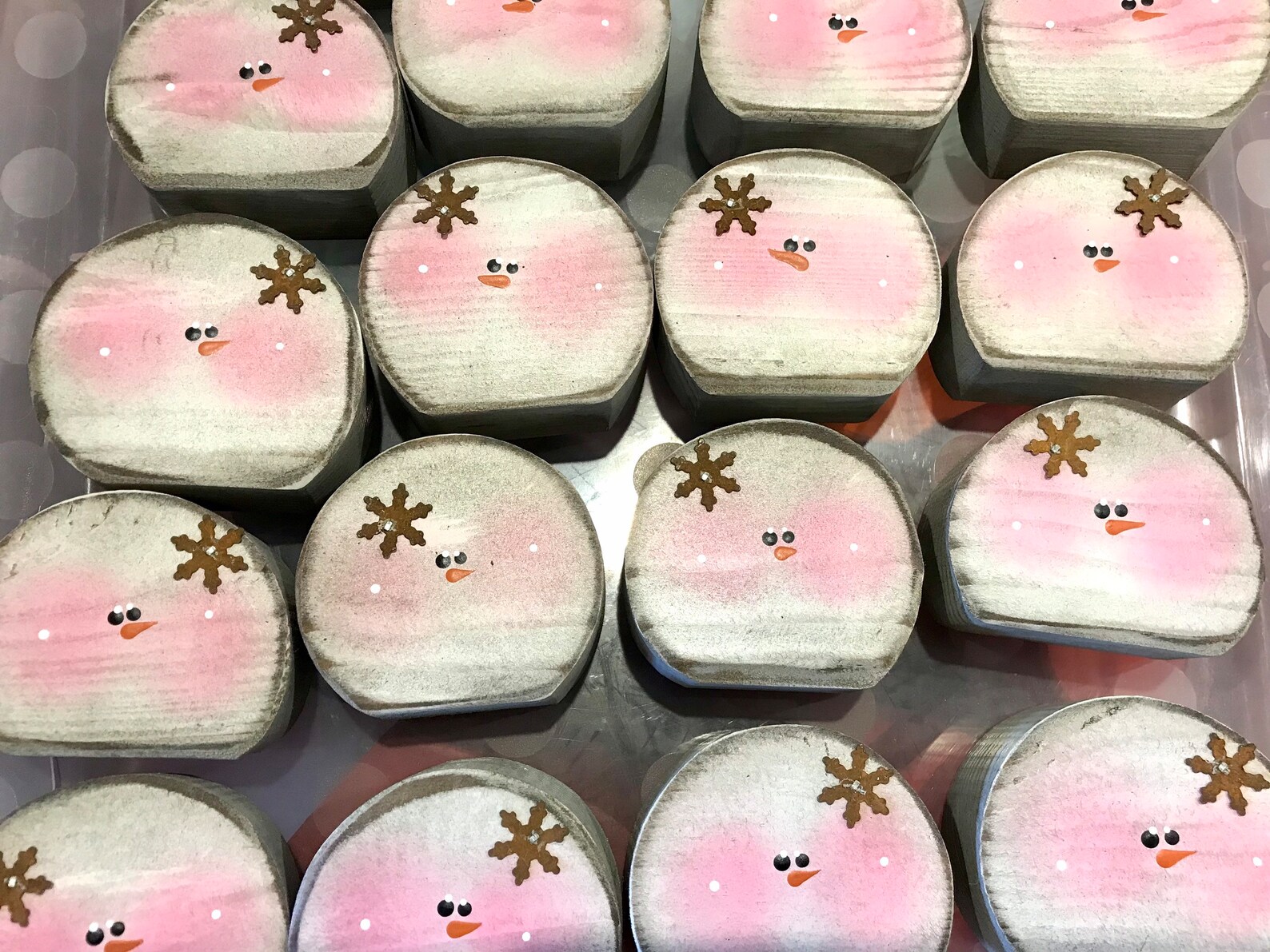 Snowball Snowman. Valentine Tiered Tray Decor. Snowman Decor. Mini Wood ...