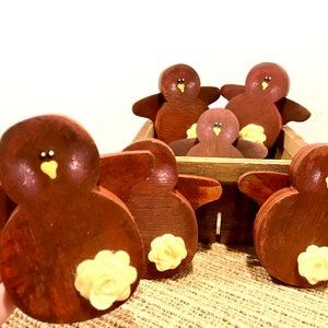 Red Wooden Birds. Bird Decor. Spring Decor. Summer Decor. Wood Birds ...