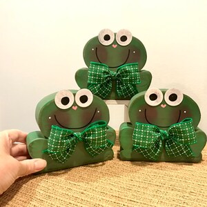 Wooden Frog. Ribbit. Green Frog. Spring Decor. Boys Room Decor. Summer ...