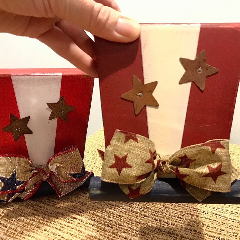 Uncle Sam. America Tiered Tray. Americana Decor. Patriotic - Etsy