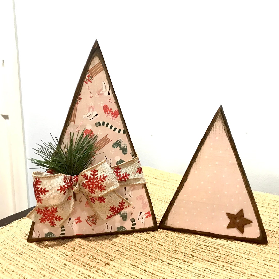 NEW SETS Wooden Winter Trees. Set of 2 Wood Trees. Modern Prims ...