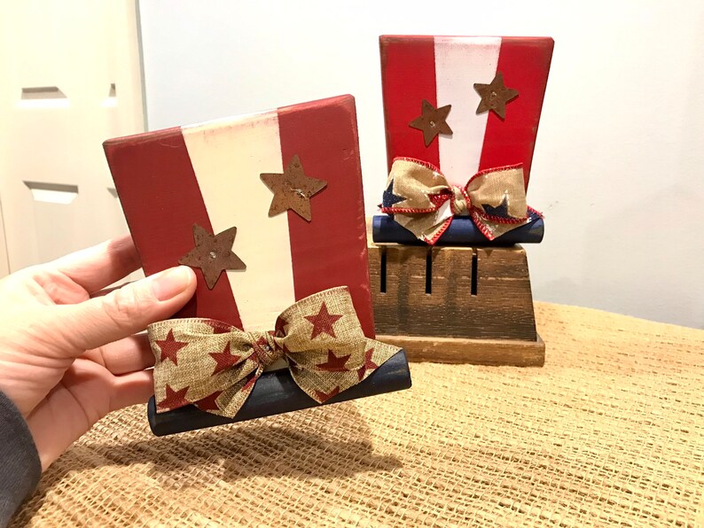 Uncle Sam. America Tiered Tray. Americana Decor. Patriotic - Etsy